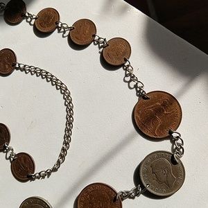 Jewelry | Unique Vintage Coin Necklace Cyprus Penny Two Shillings ...